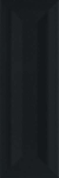 Miniatile Glossy Black Windsor Frame Wall Tile 10x30 | KaleCore