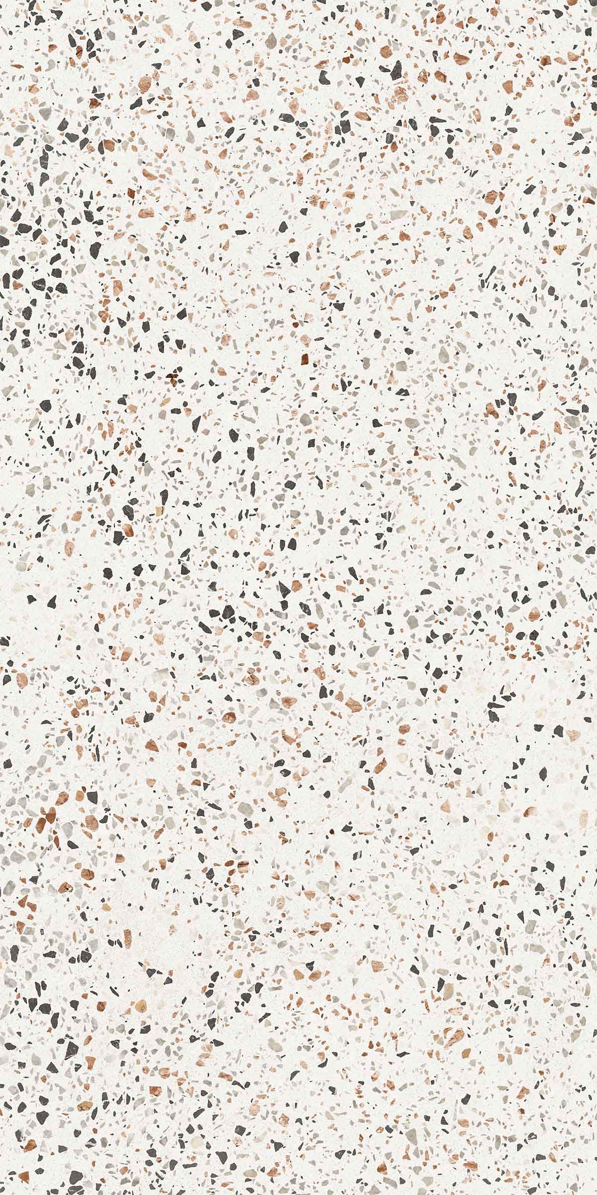 Terrazzo Polished White Multicolor Porcelain Tile 60x120 | KaleCore