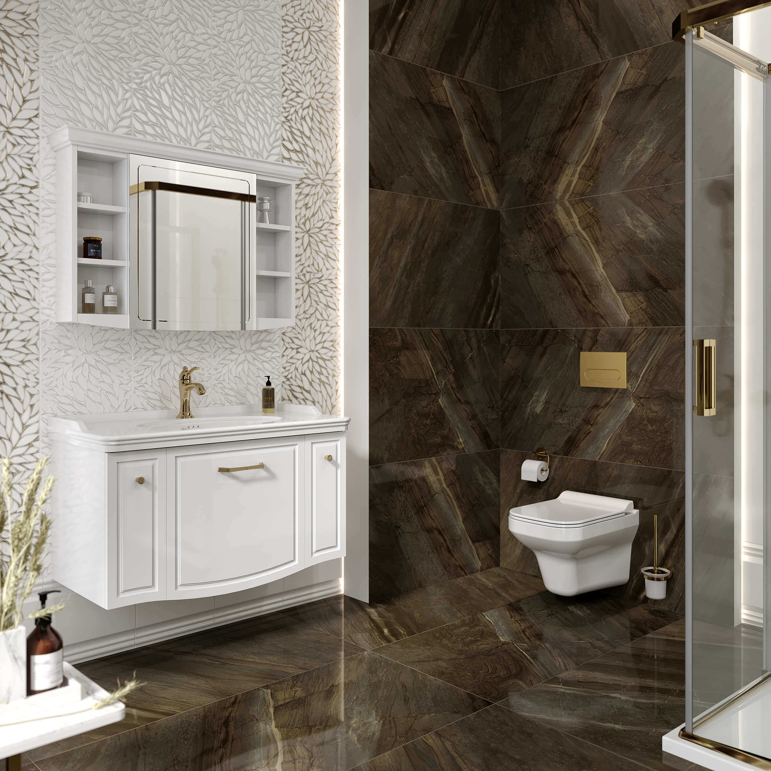 Arte - Shiro Flower Klasik Banyo Modelleri | Kale Core